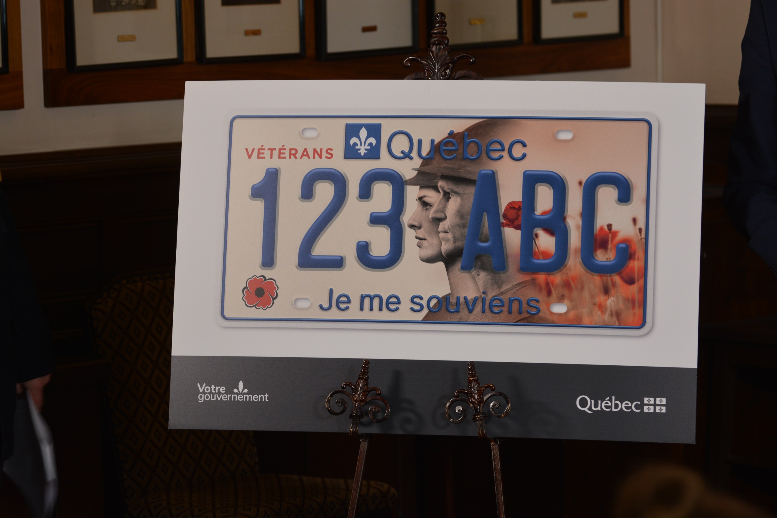 Plaque d'immatriculation unique pour les vétérans: au-delà des attentes!