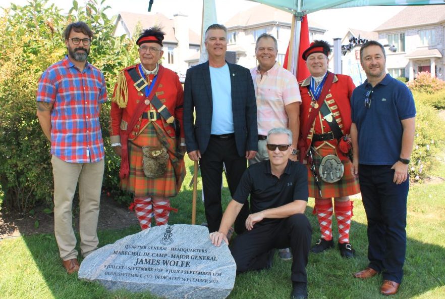 Inauguration du monument du Général Wolfe