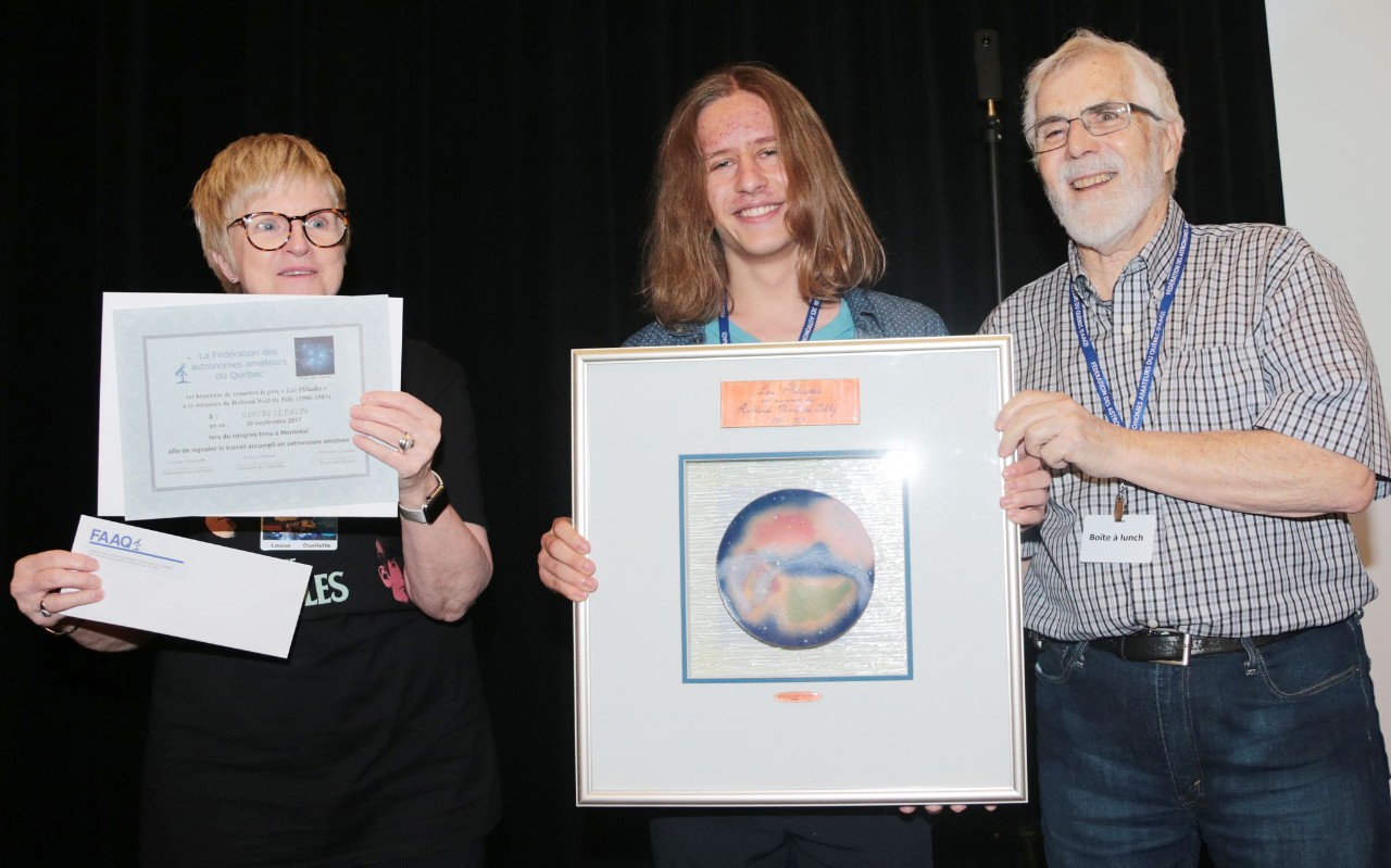 Justin L. Lebrun remporte le prix Pléiades
