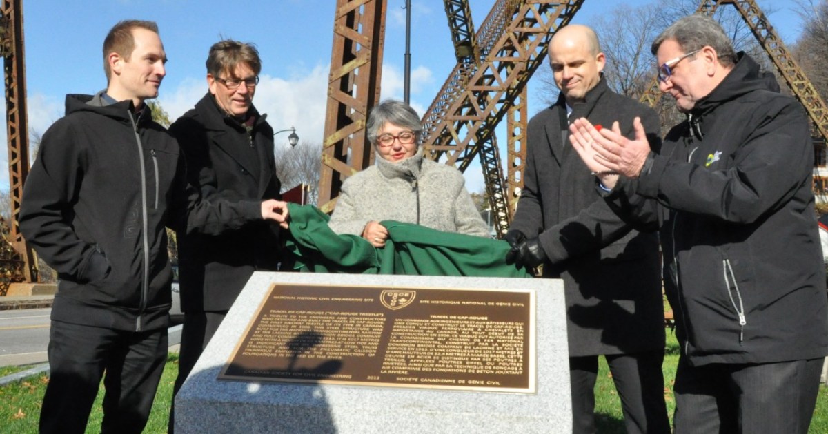 Le tracel de Cap-Rouge consacré site historique de génie