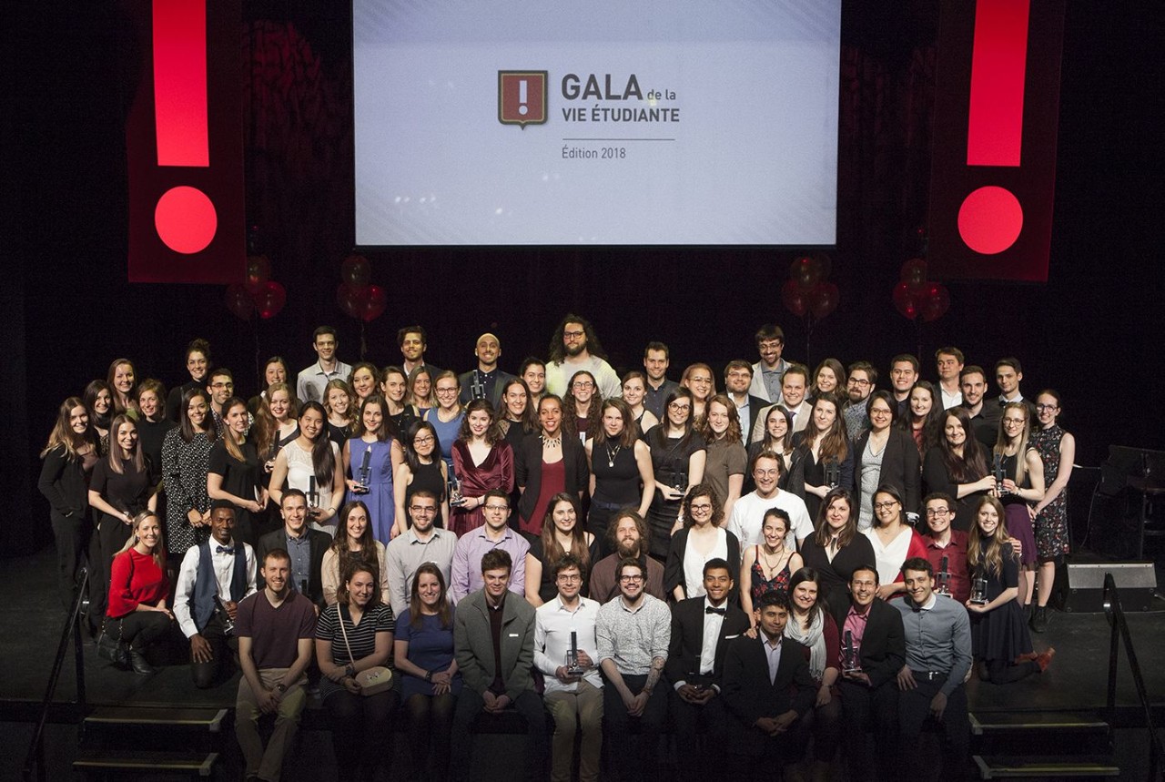 Lauréats du 28e Gala de la vie étudiante de l’Université Laval